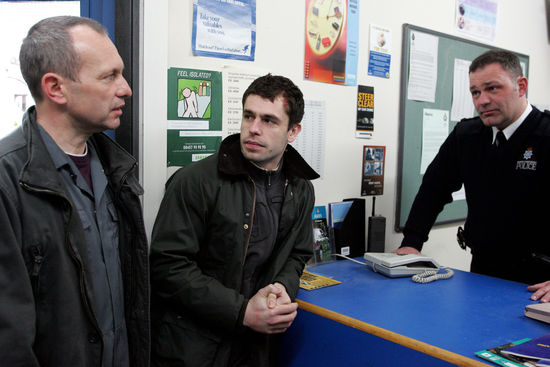 Emmerdale Billy Hopwood David Crellin Andy Editorial Stock Photo ...