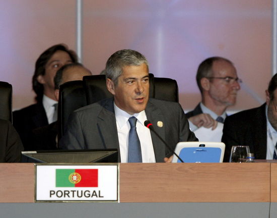 Portuguese Prime Minister Jose Socrates Seen Editorial Stock Photo ...