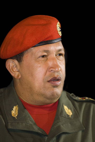 Venezuelan President Hugo Chavez Arrives Cancun Editorial Stock Photo ...