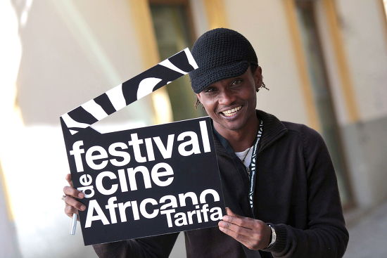 Senegalese Filmmaker Alassane Diago Poses Clapperboard Editorial Stock ...