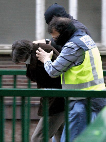 Masked Police Officers Arrest Member Gang Editorial Stock Photo - Stock ...