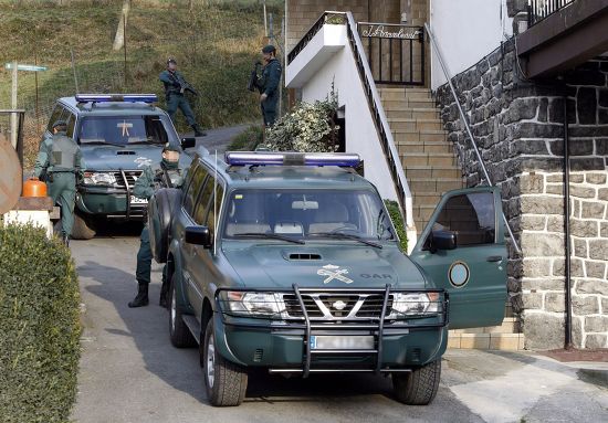 Members Spanish Guardia Civil Stand Guard Editorial Stock Photo - Stock ...