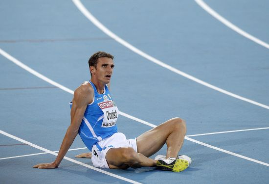 Italian Athlete Christian Obrist Reacts After Editorial Stock Photo ...
