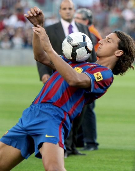Swedish Striker Zlatan Ibrahimovic Plays Ball Editorial Stock Photo ...