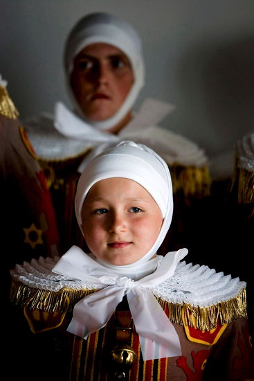 Children Dressed Buffoons Belgian Traditional Carnival Editorial Stock ...