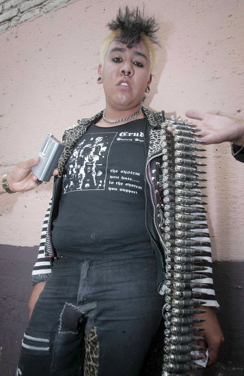Mexican Punk Oscar Gonzalez Who Dressed Editorial Stock Photo - Stock ...