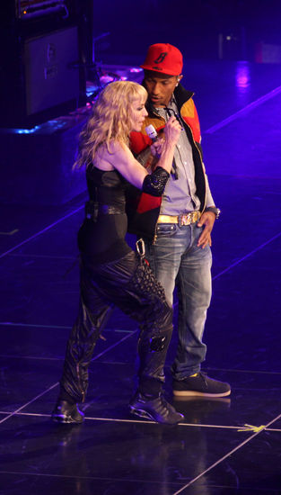 Madonna Taking Trademark Black Rim Glasses Editorial Stock Photo ...