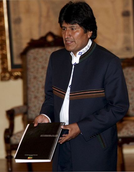 President Bolivia Evo Morales Announced Government Editorial Stock ...