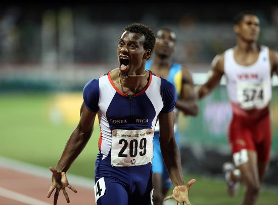 Costa Rican Athlete Nery Breneson Celebrates Editorial Stock Photo ...