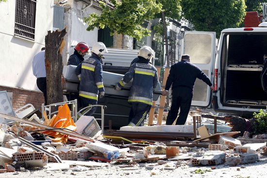 Spanish Firemen Carry Coffin Person That Editorial Stock Photo - Stock ...