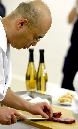 Japanese Chef Jiro Ono Prepares Plate Editorial Stock Photo - Stock ...