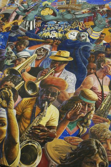 Mural Dalston Lane Hackney Peace Carnival Editorial Stock Photo - Stock ...