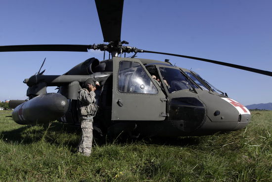 Us Air Force Helicopter Pilot Gets Editorial Stock Photo - Stock Image ...