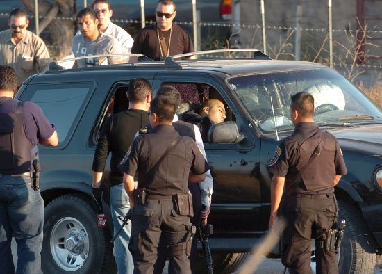 Members Police Observing Vehicle Which Officials Editorial Stock Photo ...