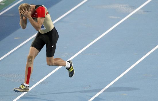 German Athlete Christian Reif Celebrates After Editorial Stock Photo ...