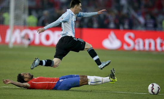 Argentinian Striker Lionel Messi Jumps Over Editorial Stock Photo ...