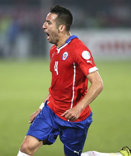 Chilean Defender Mauricio Isla Celebrates After Editorial Stock Photo ...