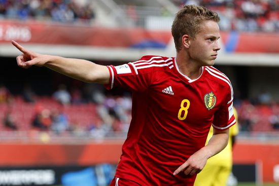 Dante Rigo Belgium Celebrates After Scoring Editorial Stock Photo ...