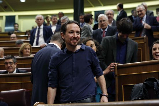 Leader Spanish Podemos Party Pablo Iglesias Editorial Stock Photo ...