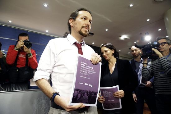 Leader Spanish Party Podemos Pablo Iglesias Editorial Stock Photo ...