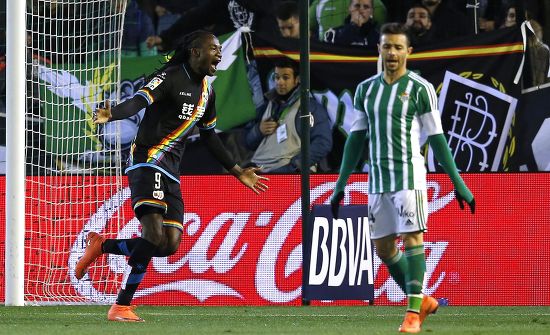 Rayo Vallecanos Angolan Striker Alberto Manucho Editorial Stock Photo ...