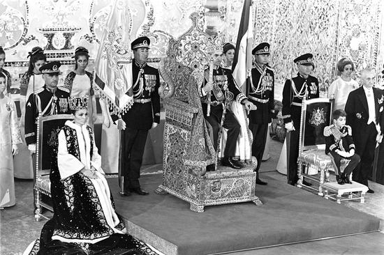 Iran Royal Family On Their Thrones Editorial Stock Photo - Stock Image ...