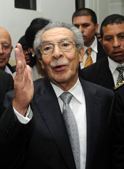 Former Guatemalan Dictator Efrain Rios Montt Editorial Stock Photo ...
