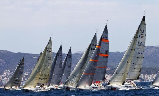 J80 Class Boats Start Race During Editorial Stock Photo - Stock Image ...