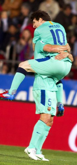 Fc Barcelonas Lionel Messi Carles Puyol Editorial Stock Photo - Stock ...