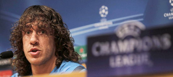 Fc Barcelonas Captain Carles Puyol Speaks Editorial Stock Photo - Stock ...