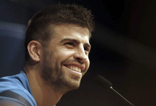 Fc Barcelona Defender Gerard Pique Smiles Editorial Stock Photo - Stock ...