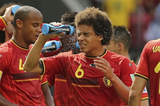 Alex Witsel Belgium Refreshes Himself During Editorial Stock Photo ...