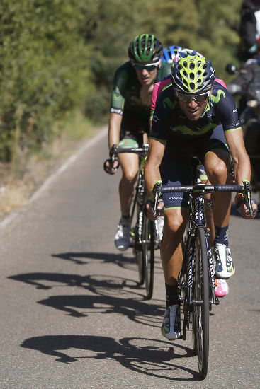 Spanish Cyclist Alejandro Valverde Front Movistar Editorial Stock Photo ...