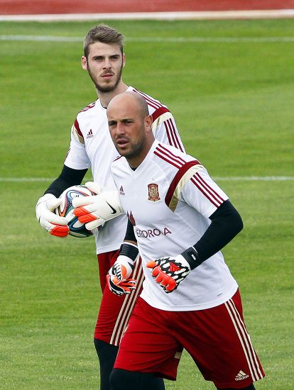Spanish National Soccer Team Goalkeepers David Editorial Stock Photo ...