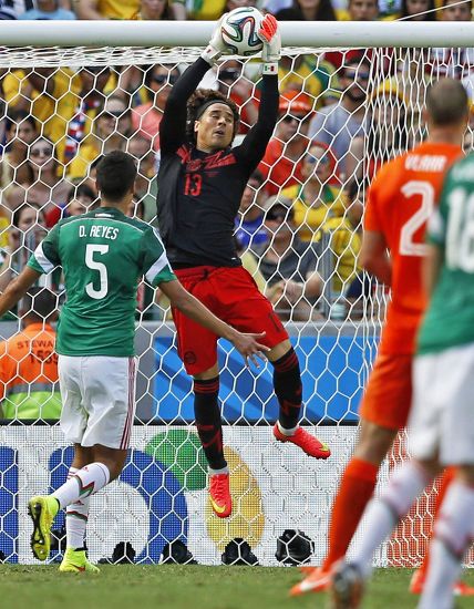Mexicos Goalkeeper Guillermo Ochoa C Makes Editorial Stock Photo ...