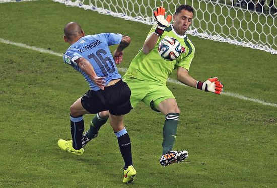 Colombias Goalkeeper David Ospina R Saves Editorial Stock Photo - Stock ...