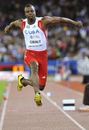 Cuban David Giralt Jumps During Mens Editorial Stock Photo - Stock ...