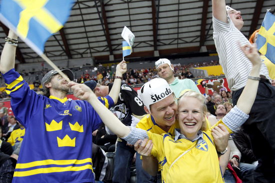 Swedish Fans Cheer During Quarter Final Editorial Stock Photo - Stock ...