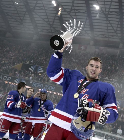 New Yorks Dan Fritsche Poses Trophy Editorial Stock Photo - Stock Image ...