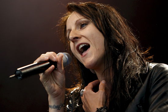 Swiss Singer Sandee Performs On Little Editorial Stock Photo - Stock ...