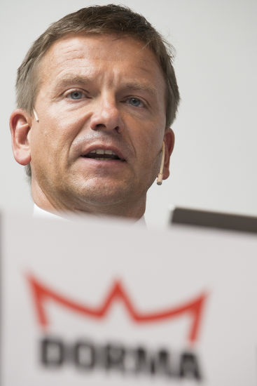 Bernd Brinker Cfo Dorma Speaks During Editorial Stock Photo - Stock ...
