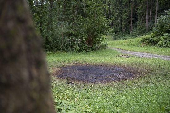 Burn Marks On Ground Simmenboedeli Grabs Editorial Stock Photo - Stock ...