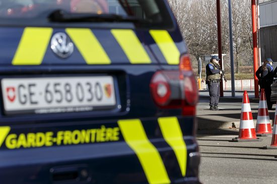 Swiss Border Guards Control Area Bardonnex Editorial Stock Photo ...