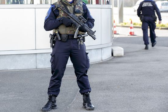 Swiss Border Guard Controls Area Bardonnex Editorial Stock Photo ...