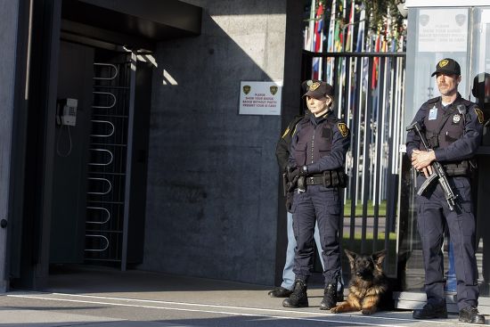 Un Security Officers Guards Area European Editorial Stock Photo - Stock ...