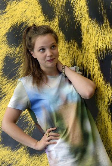 French Actress Solene Rigot Poses During Editorial Stock Photo - Stock ...