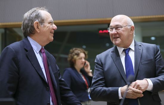 Pier Carlo Padoan Michel Sapin Editorial Stock Photo - Stock Image ...