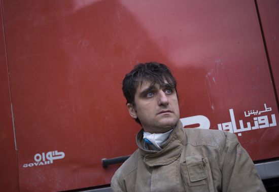 Iranian Firefighter Reacts After Body His Editorial Stock Photo - Stock ...