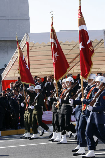 Turkish Soldiers Marching Parade Editorial Stock Photo - Stock Image ...