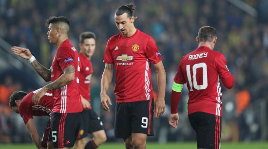 Manchester Uniteds Zlatan Ibrahimovic C Reacts Editorial Stock Photo ...